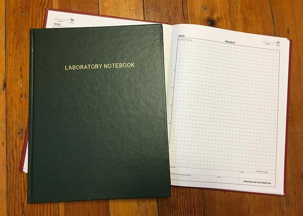 Using a lab notebook for homeschool science